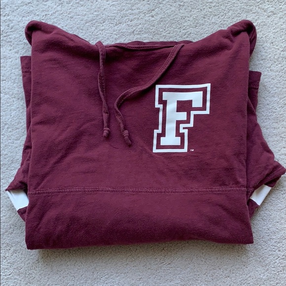 Tops | Fordham University College Hooded Shirt | Poshmark